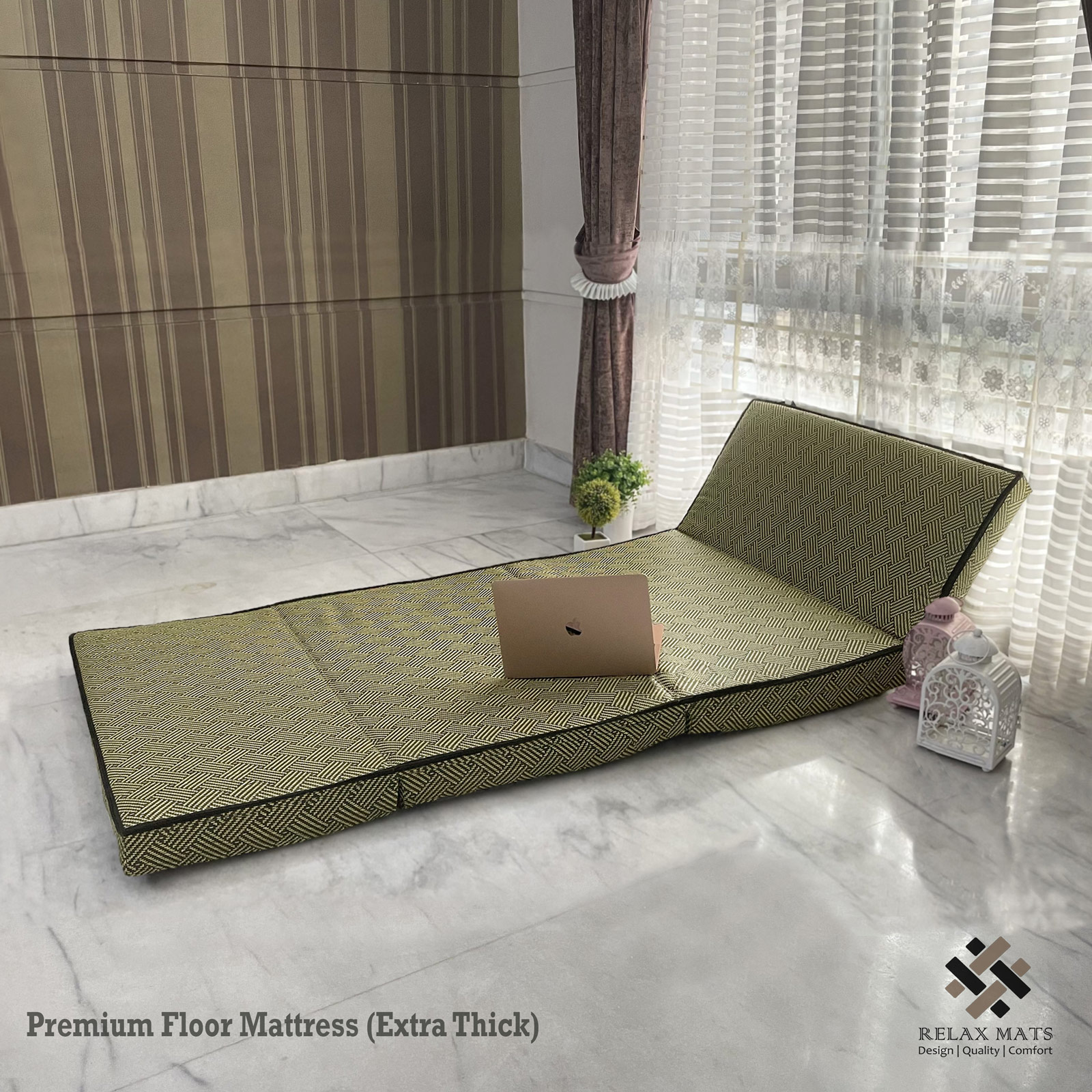 Relax Floor Mattress - Golden Waves Premium Sleeping Mat (Extra Thick ...