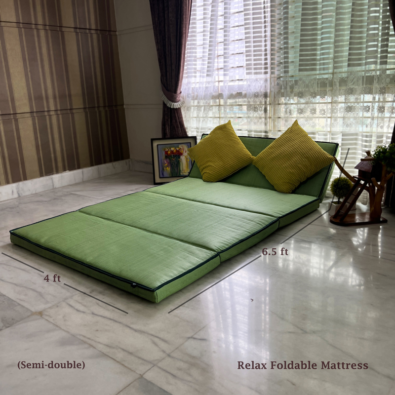 Relax Floor Mattress – Leafy Green Semi Double Sleeping Mat – RELAX MATS